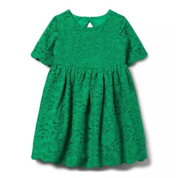 Janie and Jack | Dresses | Nwt Janie And Jack Girls Emerald Green Sheer ...